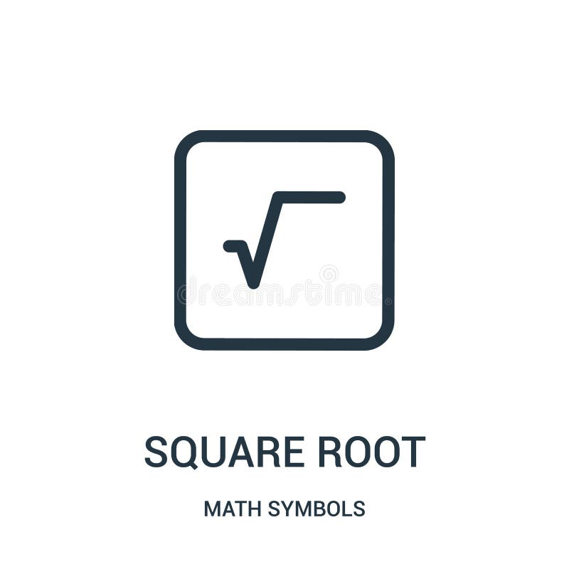 Square Root Sign Outline Stock Illustrations – 1,713 Square Root Sign ...
