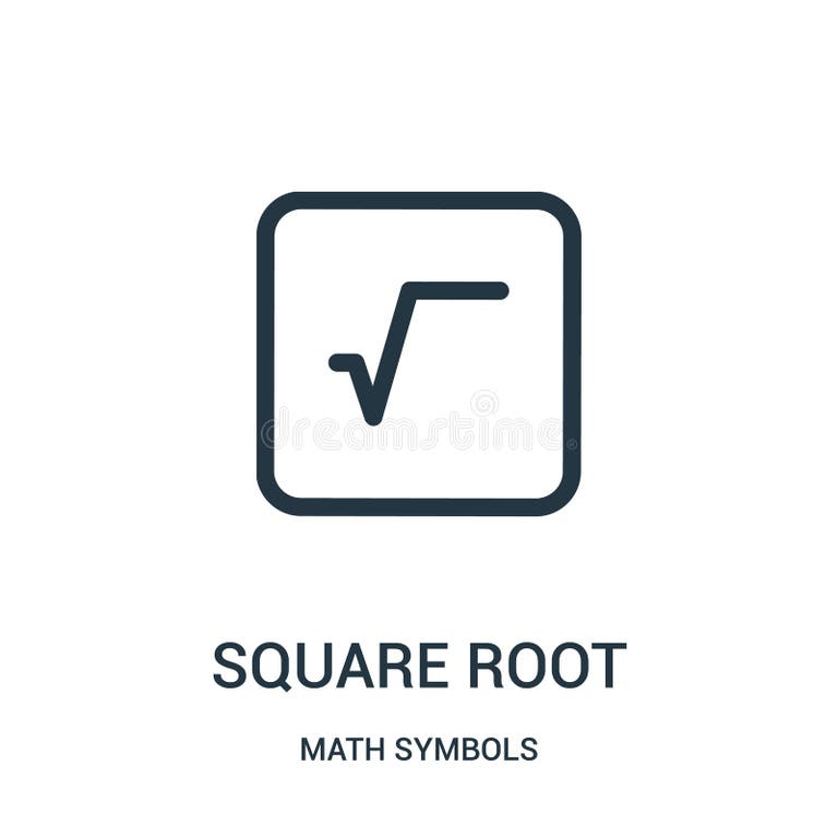 Square Root Outline Stock Illustrations – 2,386 Square Root Outline ...