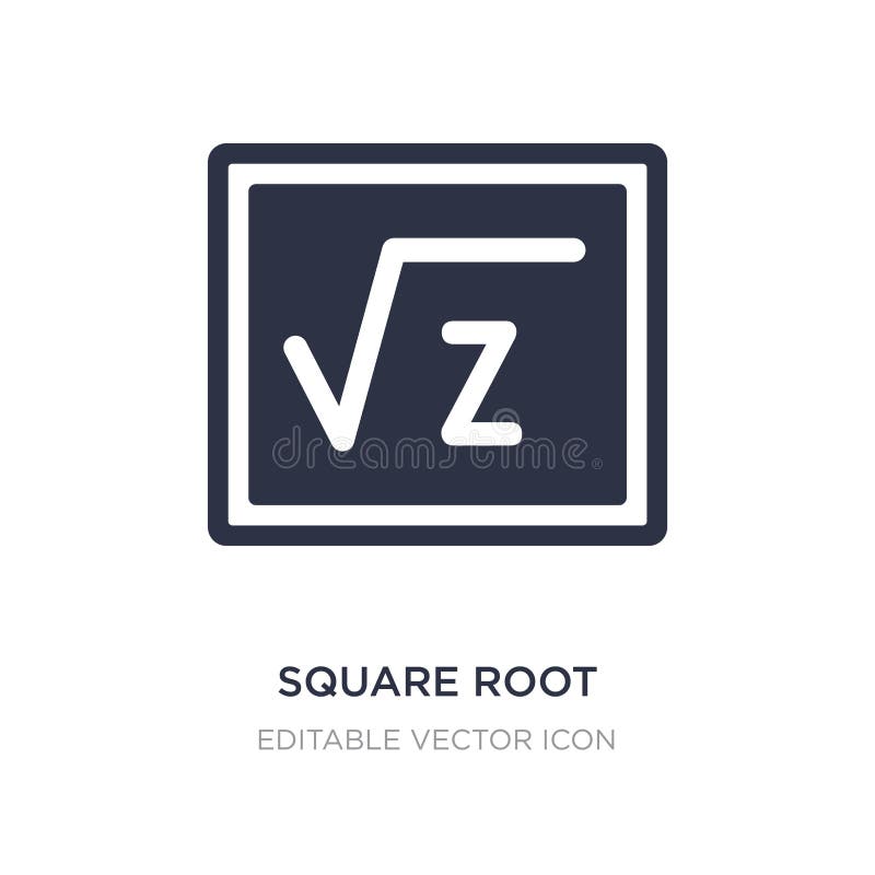Square Root Icon in Different Style Vector Illustration. Two Colored ...