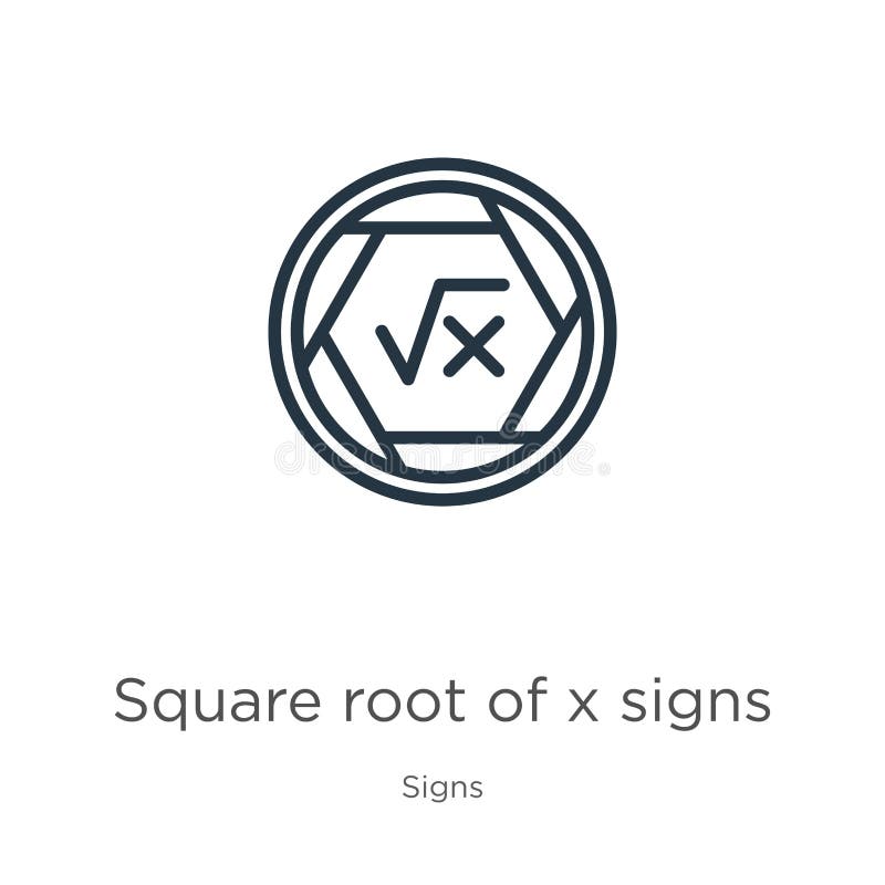 Square Root Sign Outline Stock Illustrations – 1,759 Square Root Sign ...