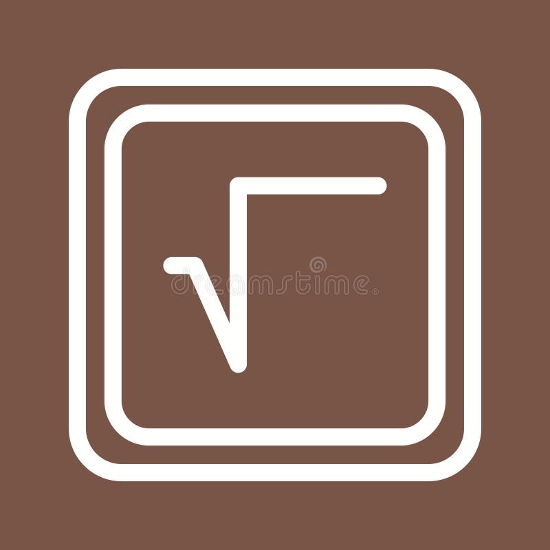 Square Root Symbol stock vector. Illustration of design - 99934872