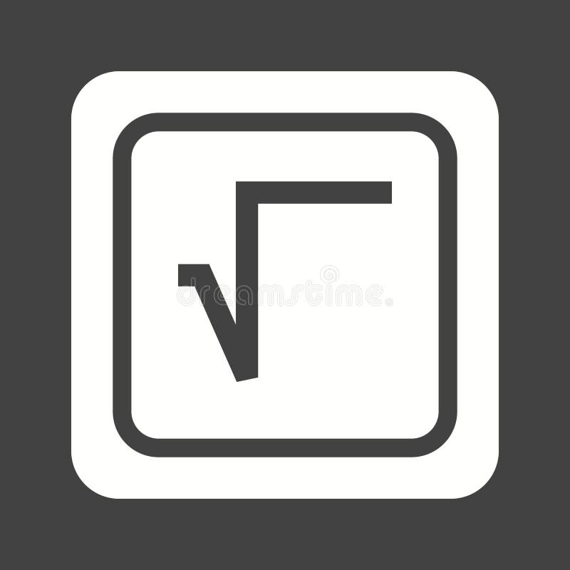 Square Root Symbol stock vector. Illustration of mathematical - 96006613