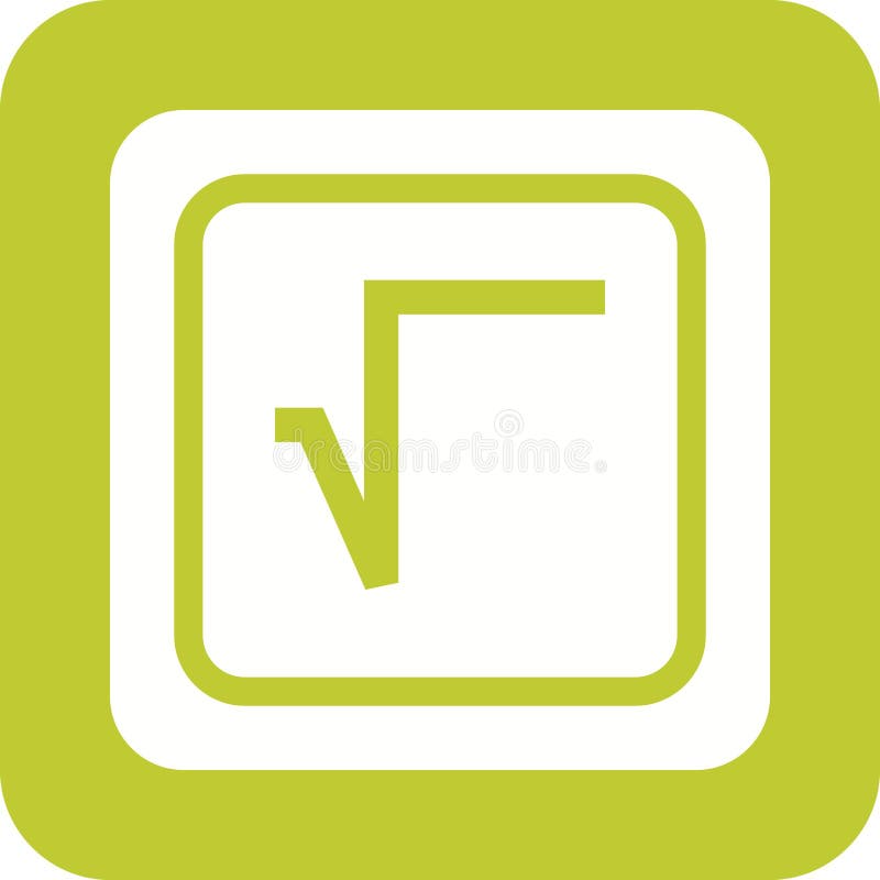 Square Root Symbol stock vector. Illustration of design - 99934872