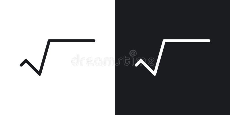 Square root icon stock vector. Illustration of formula - 341326997