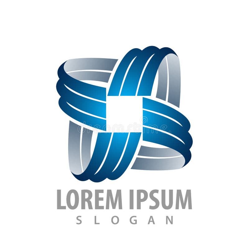 Square Rotate M Letter Logo Concept Design. Symbol Graphic Template ...