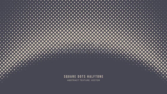 Square Rounded Dots Half Tone Pattern Arc Border Vector Abstract ...