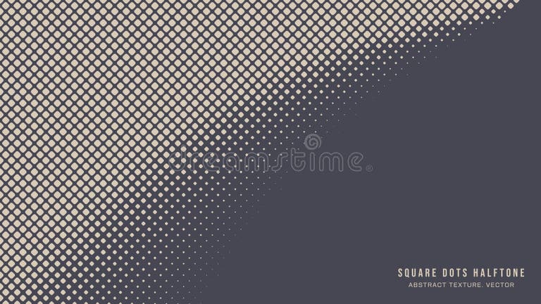 Square Rounded Dots Halftone Pattern Modern Border Vector Abstract ...