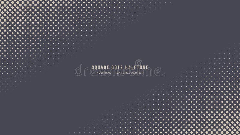 Square Rounded Dots Half Tone Pattern Slanted Border Vector Abstract ...