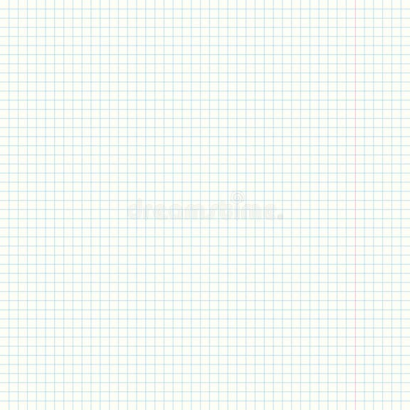 Square Ruled Notebook or Exercise Book Page Stock Vector - Illustration ...