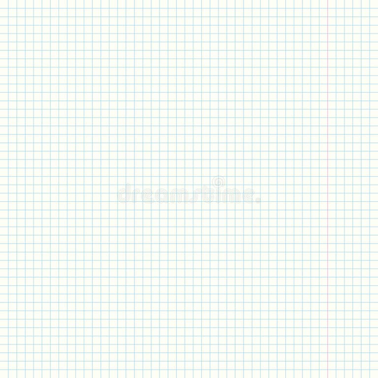 Square Ruled Notebook or Exercise Book Page Stock Vector - Illustration ...