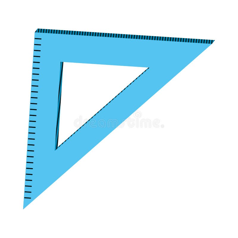 Square Ruler School Tool Education Stock Vector - Illustration of ruler ...