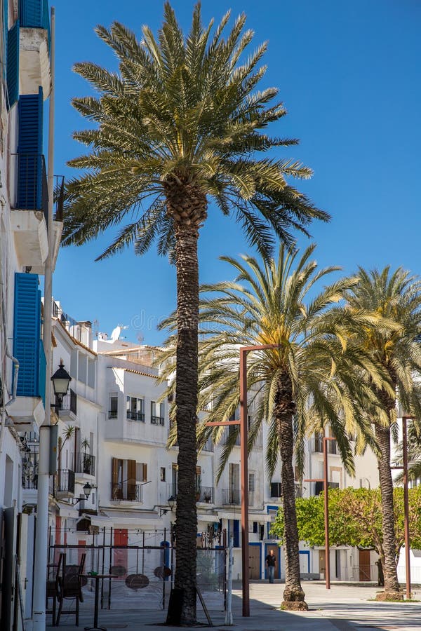 Square in Sa Penya stock photo. Image of city, isle - 246030934