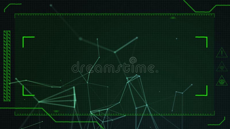 Square Scope Scanning Over Network of Connections Stock Video - Video ...