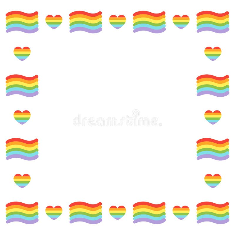 Square Seamless Pattern Border Vector Illustration. Frame with Simple ...