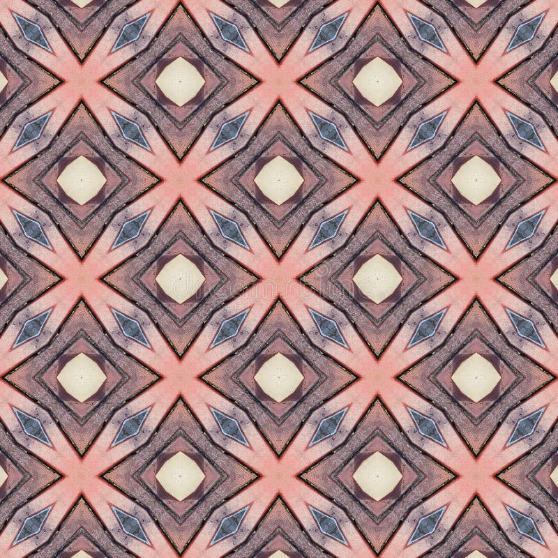 Square Seamless Pattern for Fabric and Background Stock Illustration ...