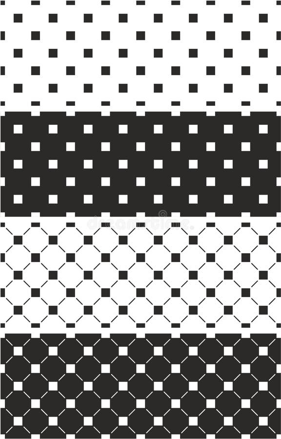 Square Seamless Pattern Set 02 Stock Illustrations – 8 Square Seamless ...