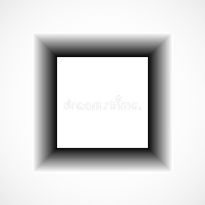 Square with shadow stock vector. Illustration of empty - 311319914