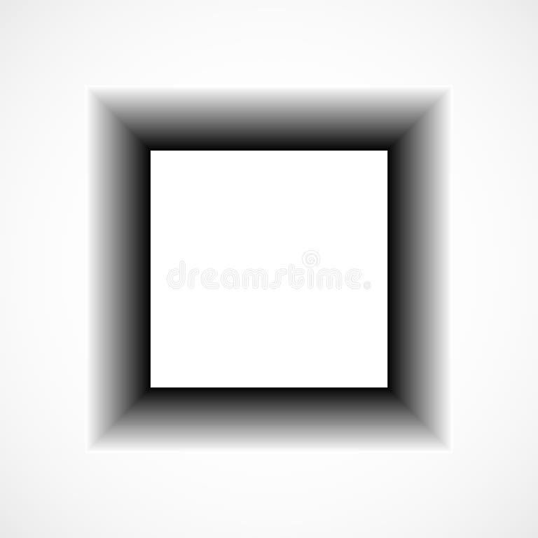 Square with shadow stock vector. Illustration of empty - 311319914