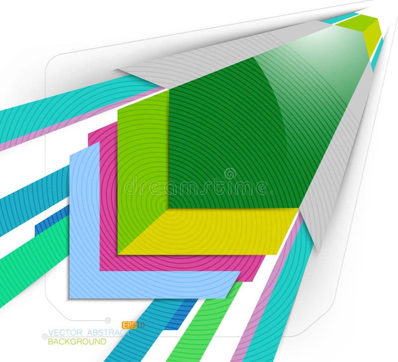 Square Shape Abstract Colors Stock Vector - Illustration of ...