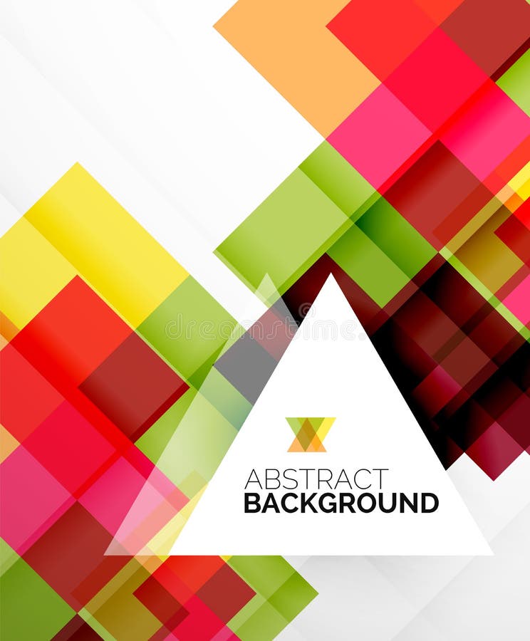 Square Shape Abstract Layouts, Business Template Stock Vector ...