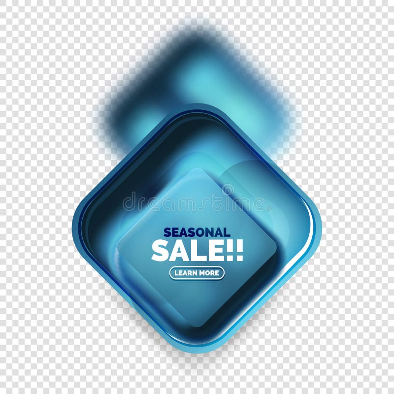 Square Shape Sale Button Label Tag Stock Vector - Illustration of ...