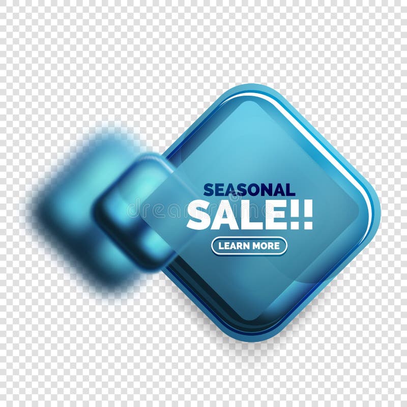 Square Shape Sale Button Label Tag Stock Vector - Illustration of label ...