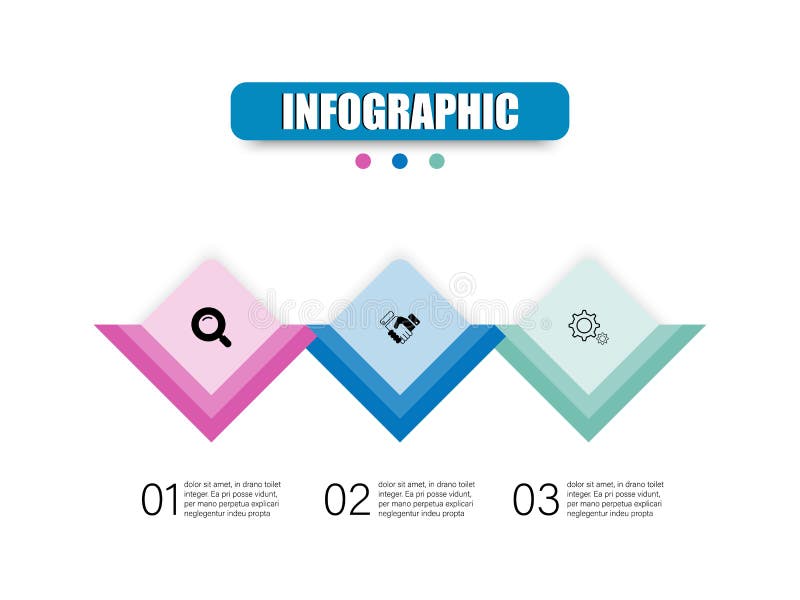 Square Shape Business Infographic Presentation Template 3 Options ...