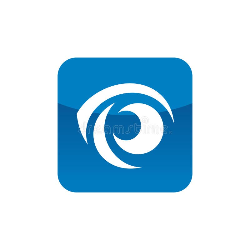 Square Shape with Eye Symbol Vector Logo Stock Vector - Illustration of ...