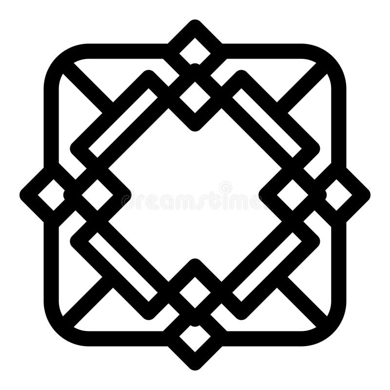 Square Shape Forming Geometrical Pattern with Small Squares Stock ...