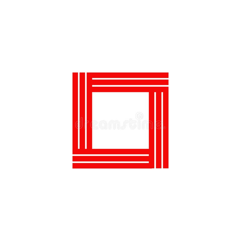Square Shape Icon Logo Design Vector Template Stock Vector ...