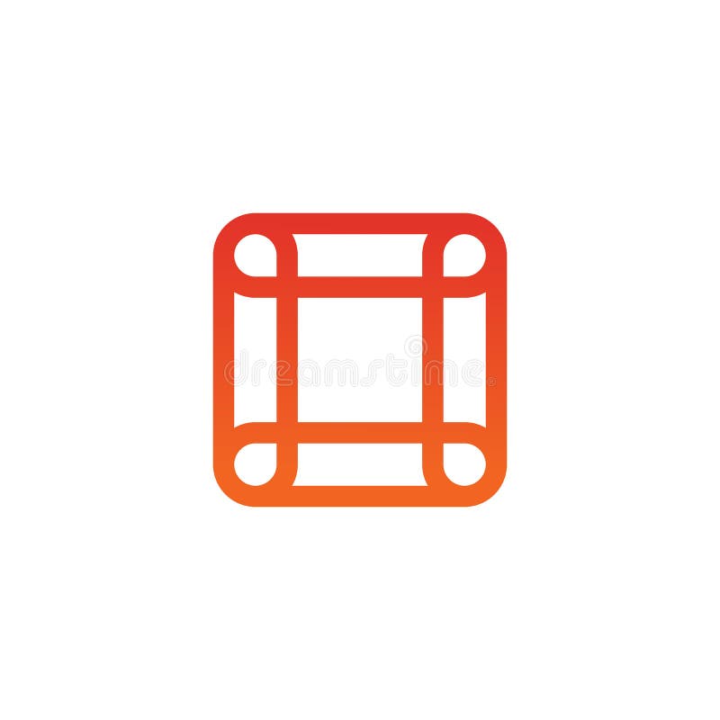 Square Shape Icon Logo Design Vector Template Stock Vector ...