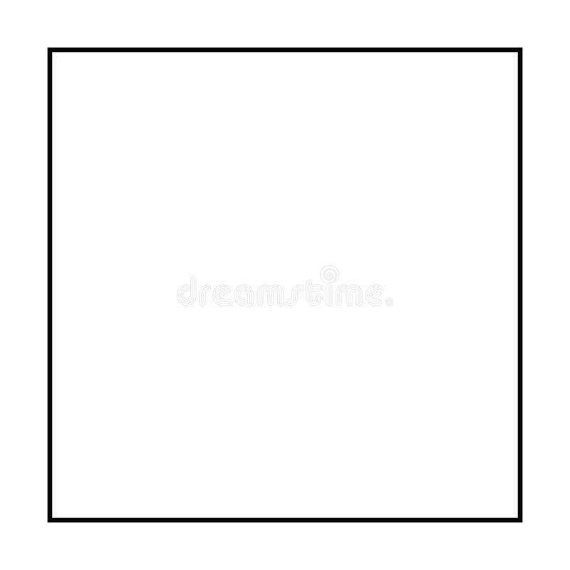 Square Shape Icon Vector Symbol for Creative Graphic Design Element in ...