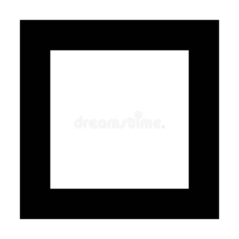 Square Shape Icon Vector Symbol for Creative Graphic Design Element in ...