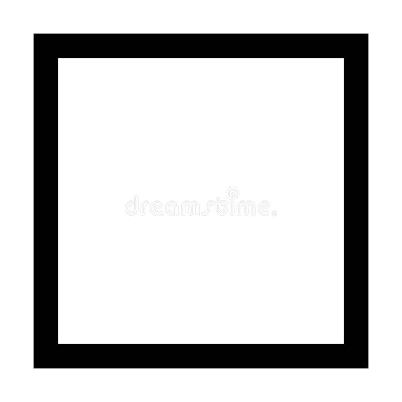 Square Shape Icon Vector Symbol for Creative Graphic Design Element in ...