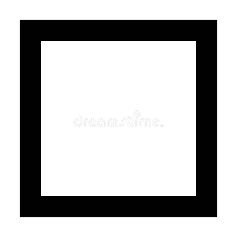 Square Shape Icon Vector Symbol for Creative Graphic Design Element in ...