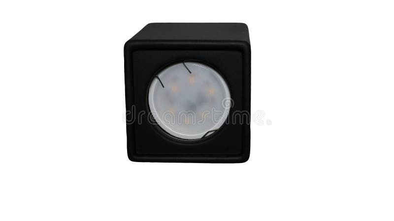 Square Shape LED Ceiling Lamp Isolated on White Background, Spot Light ...