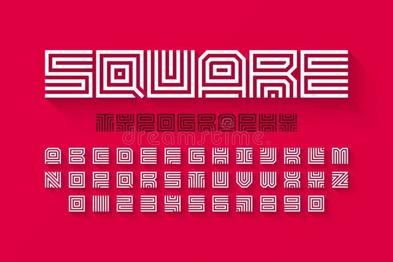 Square Font 73 Free Heavy, Square Fonts · 1001 Fonts