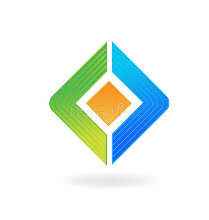 Square Shape Modern Logo Vector Stock Vector - Illustration of ...