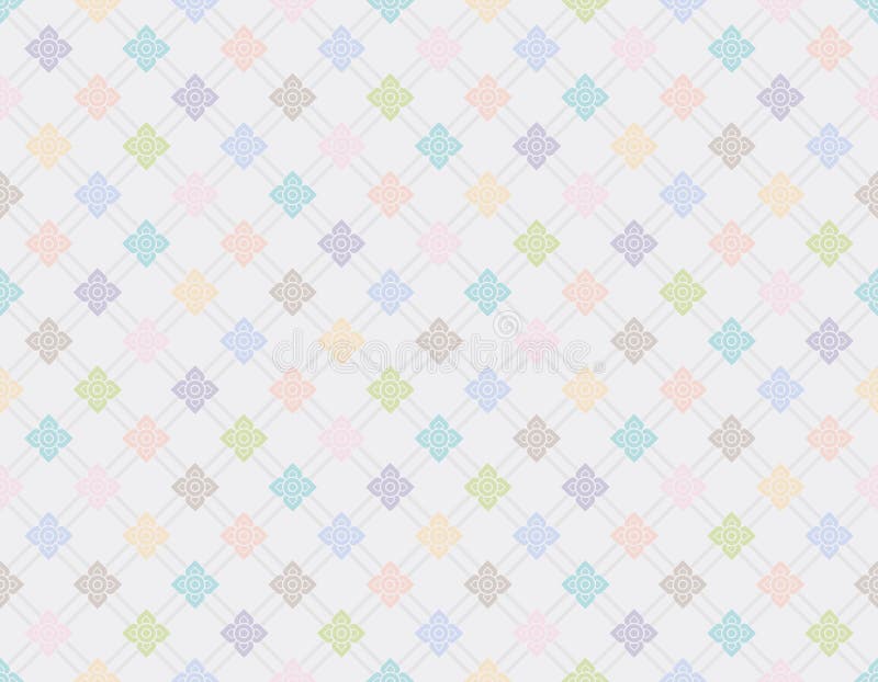Modern Thai Style Art Pattern Background Brown Square Shape Stock ...