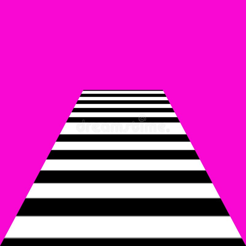 Pink White and Black Graphic Design. Rows of Contrasting Lines Stock ...