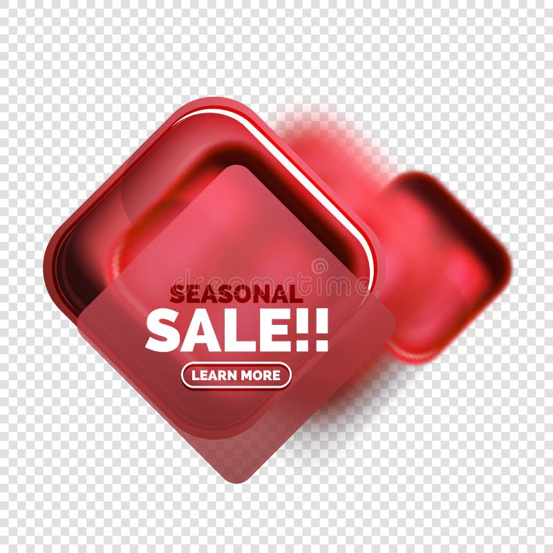 Square Shape Sale Button Label Tag Stock Vector - Illustration of ideas ...