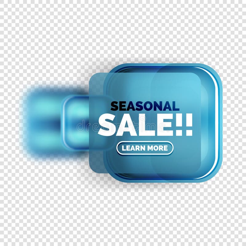 Square Shape Sale Button Label Tag Stock Vector - Illustration of label ...