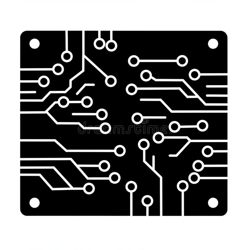 Interconnected Circuit Connection Points Stock Illustrations – 669 ...