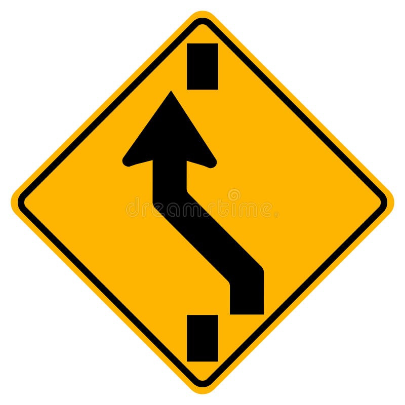 Changing direction sign stock illustration. Illustration of arrows ...