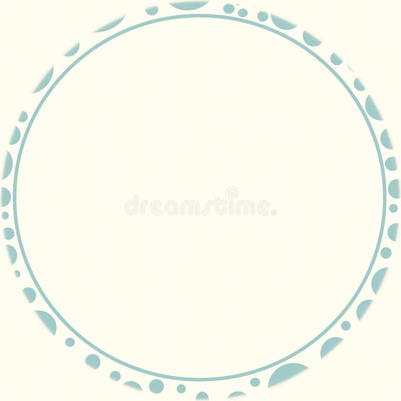Round Shaped Frame with Geometric Patterns on Abstract Background ...