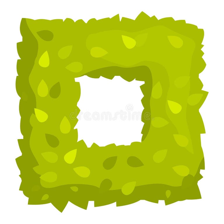 Square Shaped Green Hedge Forming Empty Frame Stock Photo - Image of ...