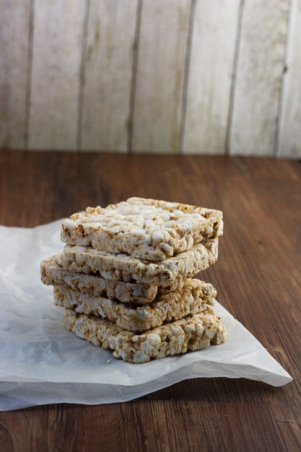 Square Shaped Healthy Rice Cakes Stock Photo - Image of shape, body ...