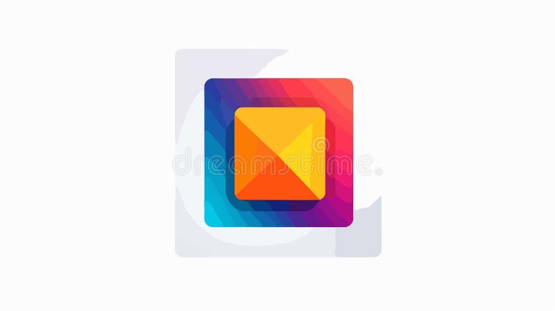 Square Logo Vector Cartoon Vector Illustration Stock Vector ...
