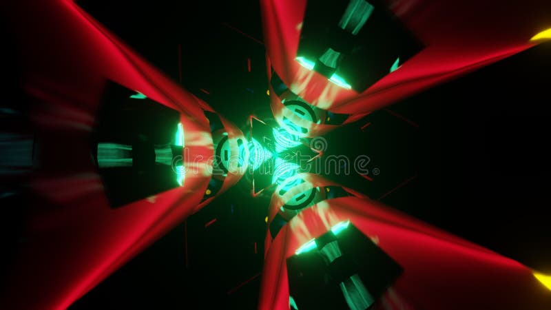 Mesmerizing VJ Loop with Radiant and Dynamic Neon Backdrop, Creating ...