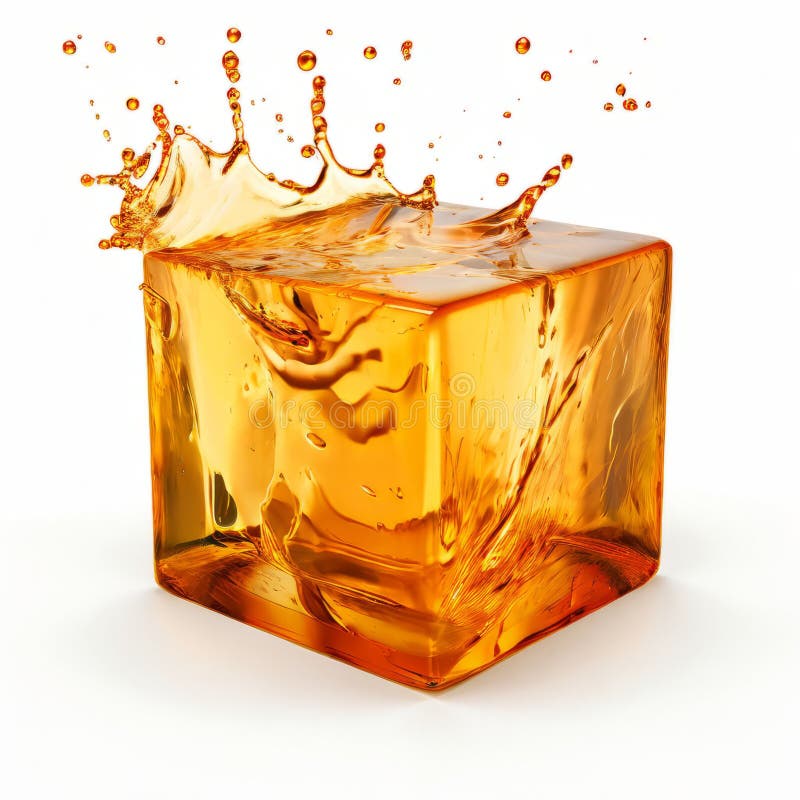 A Square Shaped Splash with Sharp Corners and Straight Lines Ku Stock ...